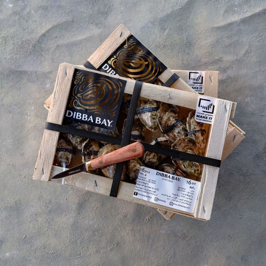 48 pcs No.4 Dibba Bay Oysters with Free shucking Knife – Dibba Bay ...